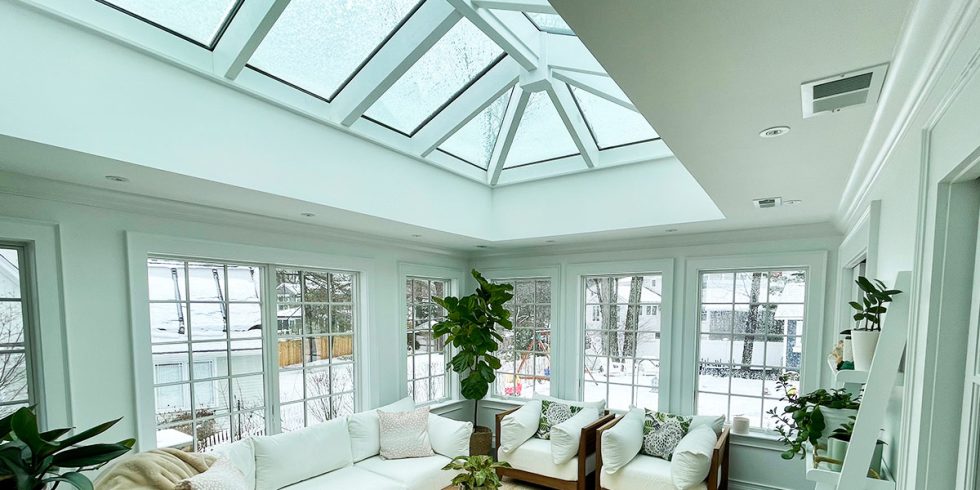 Gorgeous Double Hip Skylight System | Wellesley, MA